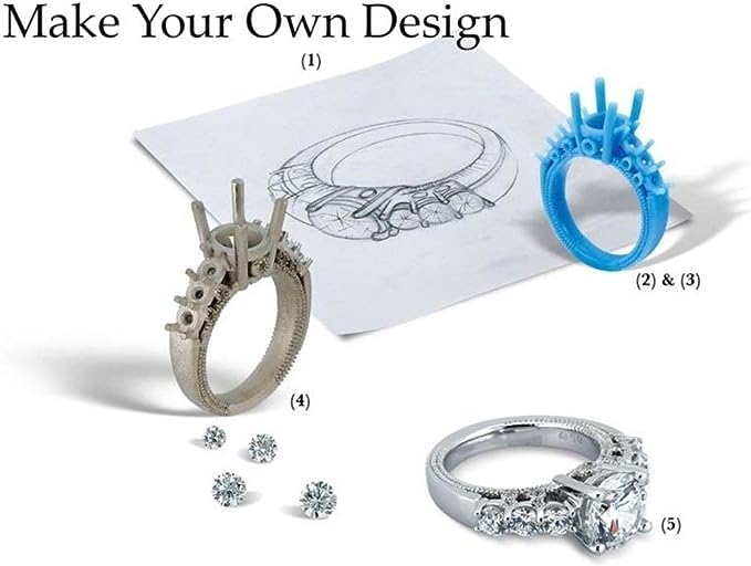 2 CT Round Cut Halo Engagement Ring For Women Moissanite Ring In White Gold & Sterling Silver Promise Ring Anniversary Ring Handmade jewelry (White Gold, 5)