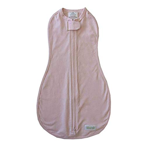 Woombie Original Baby Swaddling Blanket - Soothing, Cotton Baby Swaddle - Wearable Baby Blanket, Princess Pink, 5-13 lbs