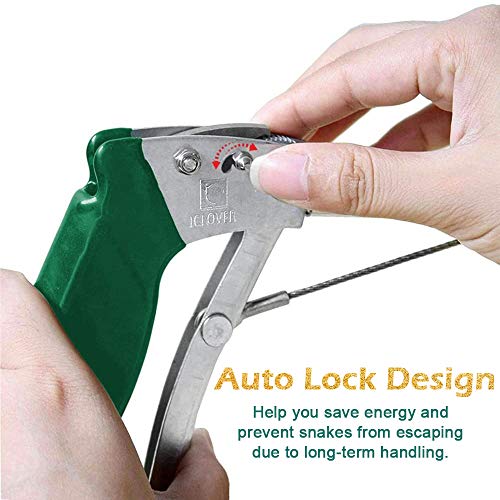 IC ICLOVER Snake Tongs, Upgrade 62 Inch Extra Long Snake Grabber Professional Heavy Duty Reptile Rattle Snake Catcher Wide Jaw Handling Tool with Lock, Non-Slip Grip Handle
