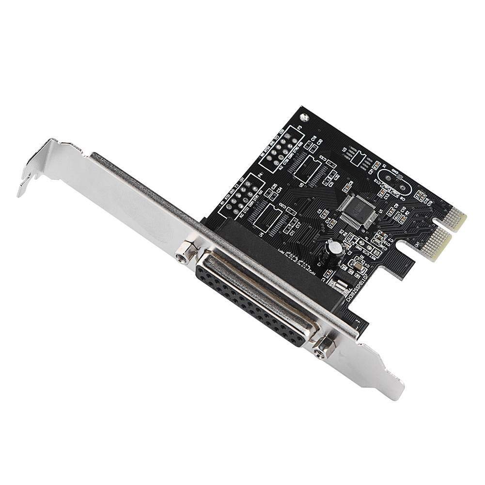PCIE to DB25 LPT Parallel Port Expansion Card with Low Bracket, PCI Parallel Port Converter Adapter Controller for Printers, Programmers, Scanners, Support DOS, 8/7 /