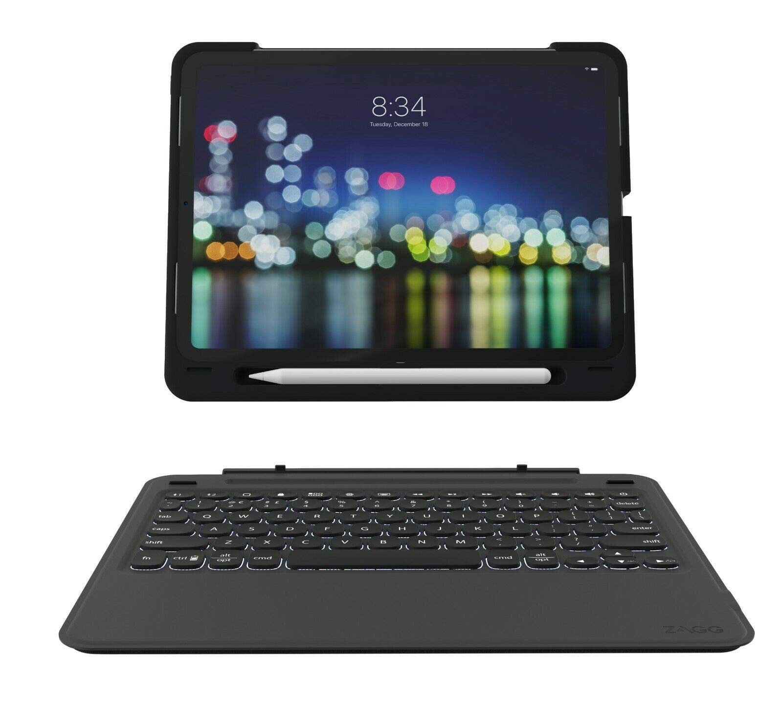 ZAGG Slim Book Go Wireless Keyboard Folio Case for Apple iPad Pro 11-inch (2018 Version) - Black