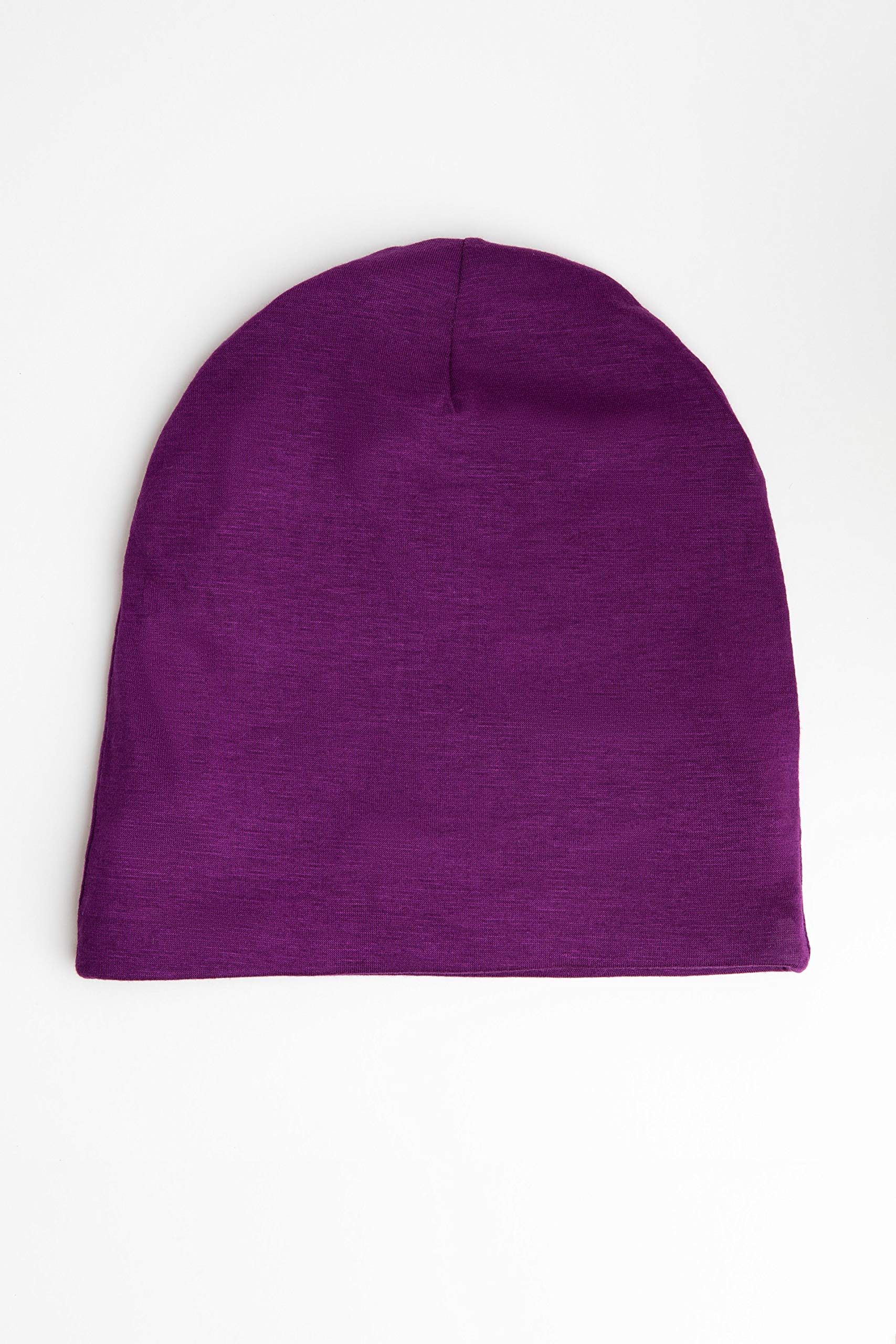 Grace Eleyae GE Sleep Cap | Slap Silky Adjustable Satin Lined Cap Stylish Premium Quality Beanie Hat Head Cover for Curly Hair Women Soft & Smooth One Size Fits All (Purple)