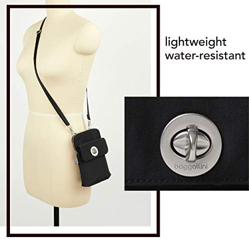 Baggallini womens Lima Rfid Mini Bag Convertible Cross Body, Black, One Size US
