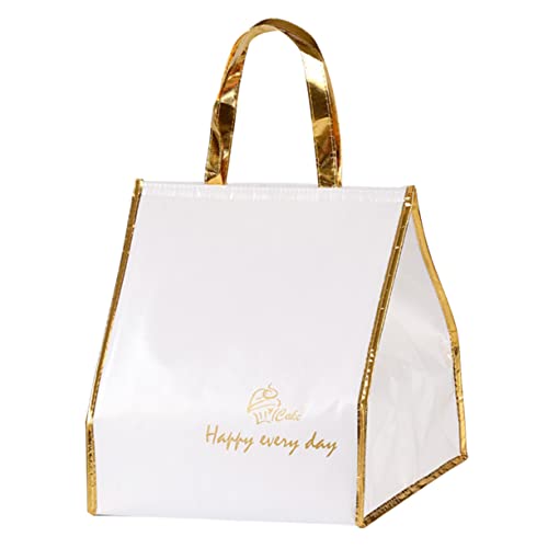 BESTonZON Packing Cold Insulation Portable Plastic Food Pizza Warmer Bags Insulated Plastic Grocery Bags Delivery Warmer Bags Thermal Lunch Bag Insulated Grocery Bags Convenient Cake Bag