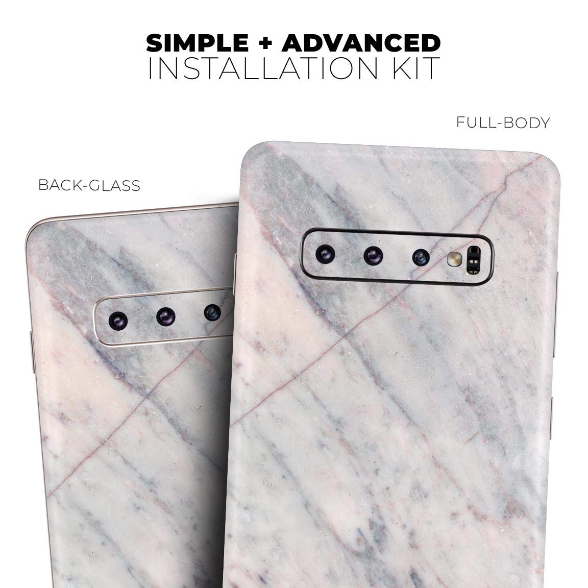 DesignSkinz Slate Marble Surface V12 Protective Vinyl Decal Wrap Skin Cover Compatible with The Samsung Galaxy S20 (Screen Trim & Back Glass Skin)