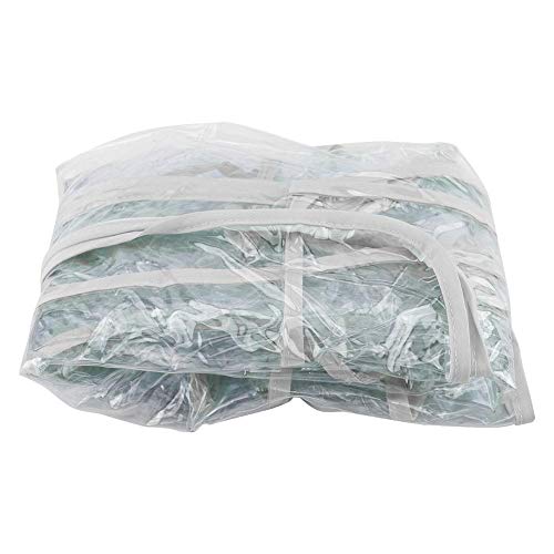 Universal rain Cover for Strollers Transparent Baby Stroller Rain Cover Waterproof Weather Toddler from Rain Wind Snow Dust(Eva Half Open Window)