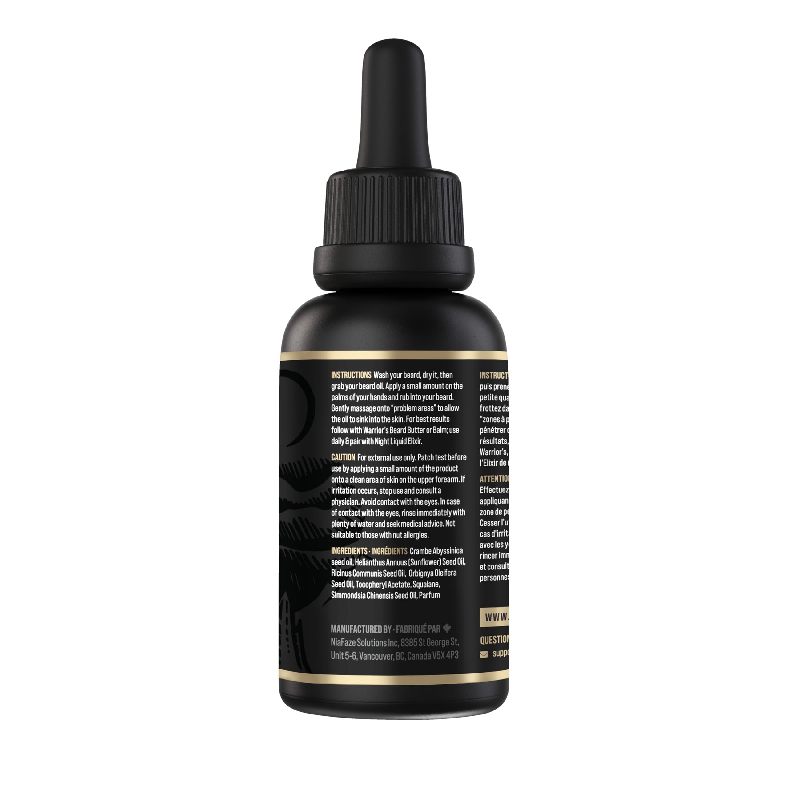The Beard Struggle - Day Liquid Tonic Beard Oil - Silver Collection (Alfheim's Forests) - Beard Oil for Men - Moisturize, Softens Hair, Reduces Itch - Day Time Beard Growth Oil (1 Fl oz)