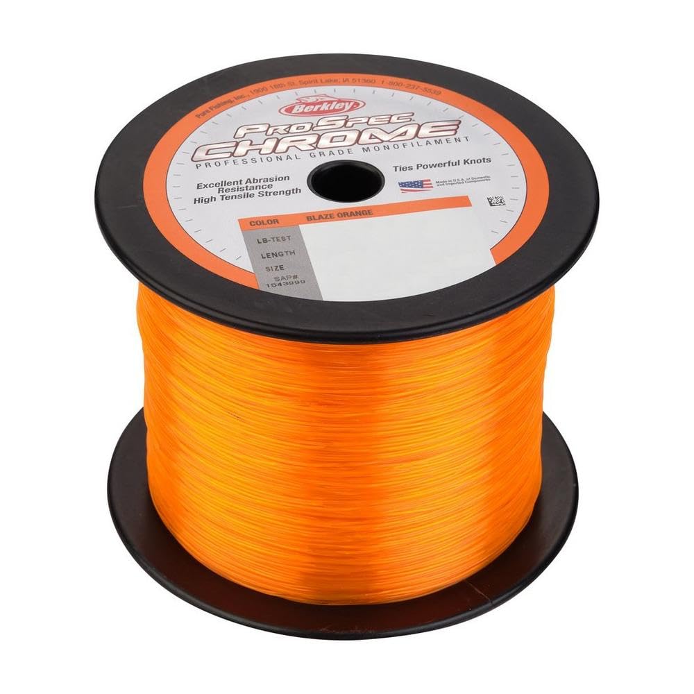 Berkley ProSpec® Chrome, Hi-Vis Yellow (ProSpec Chrome), 60lb | 27.2kg Monofilament Fishing Line, Suitable for Saltwater Environments