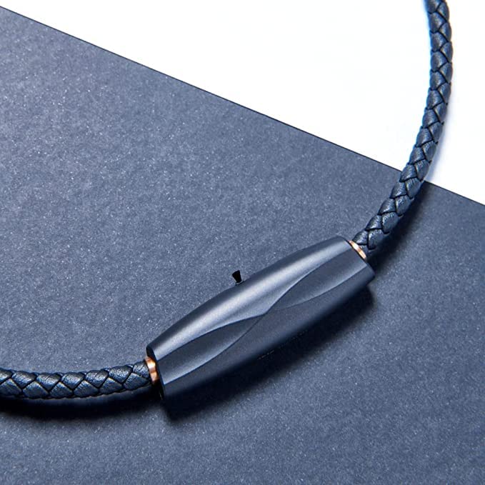 Airvida M1 Wearable Ionic Air Purifier (17.7 inches, Black)| Titanium Necklace& Collar Clip| 99% removal rate verified by 3-party labs| USB rechargeable| Small, portable for everyday& travel