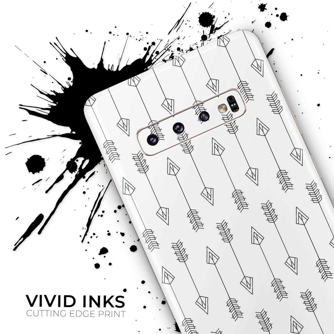 DesignSkinz Vertical Acsending Arrows Protective Vinyl Decal Wrap Skin Cover Compatible with The Samsung Galaxy S20 (Screen Trim & Back Glass Skin)