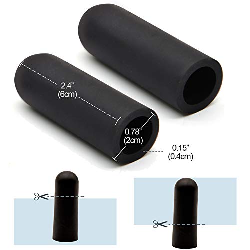 Povihome Black Finger Protectors, Finger Cots, Moisturizing Thumb and Finger Covers - New Thick Version - Elastic Cracked Finger Sleeves to Protect Cracked, Peel Finger and Other Finger Pain