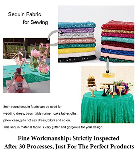 Sequin Fabric by The Yard Sparkly Fabric Green Fabric for Sewing Sequence Material Fabric Little Mermaid Fabric Sequin Fabric Quilting Fabric Flip Sequin Fabric for Wedding Dress