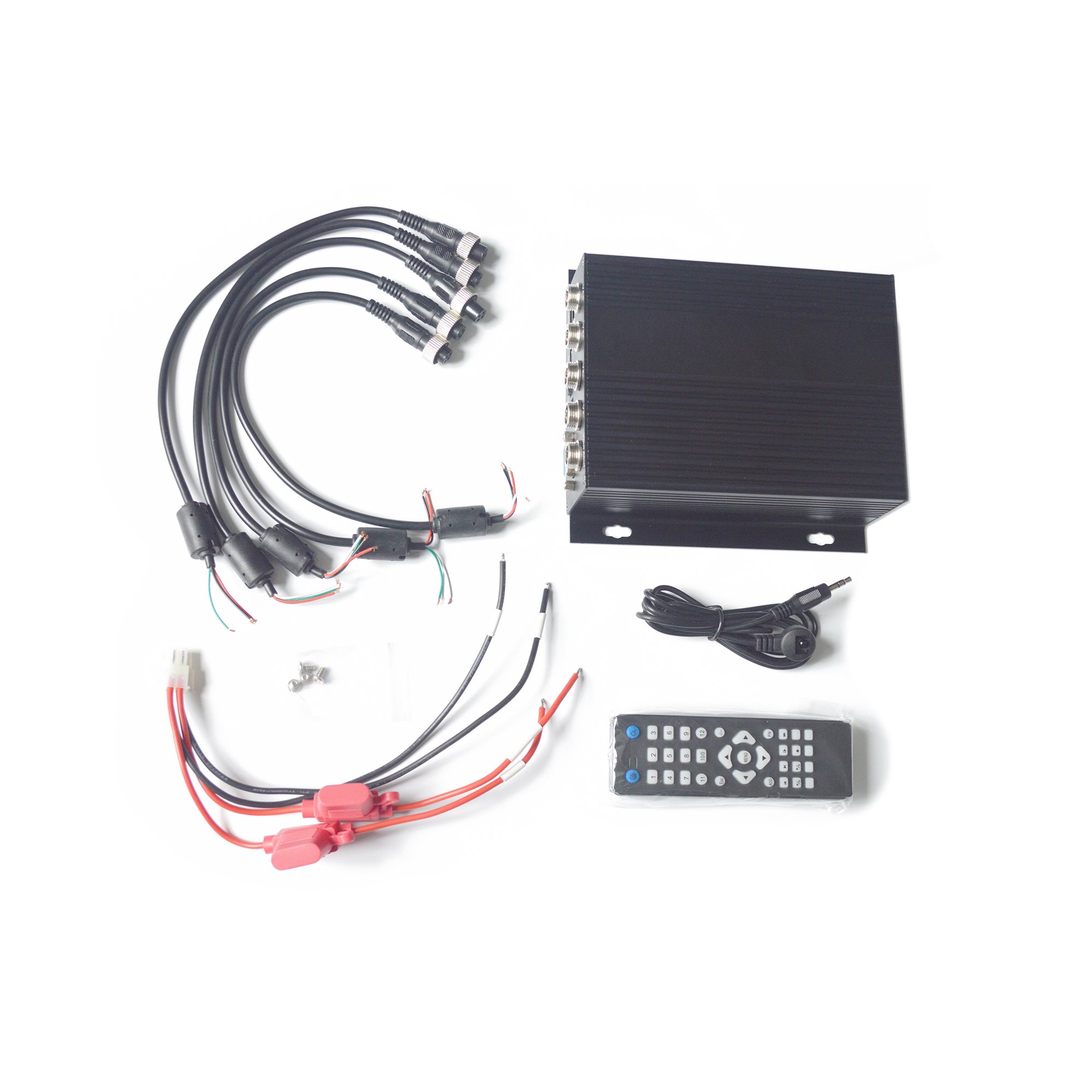 4ch channel AHD 720P mini metal real-time video audio surveillance recording system car black box mobile DVR