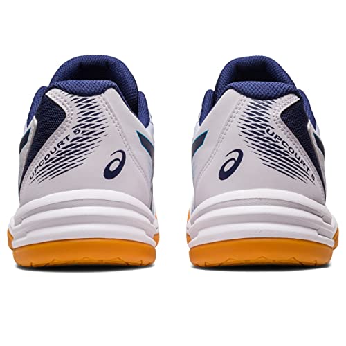 ASICS Men's Upcourt 5 Court Shoes, 11.5, White/Indigo Blue