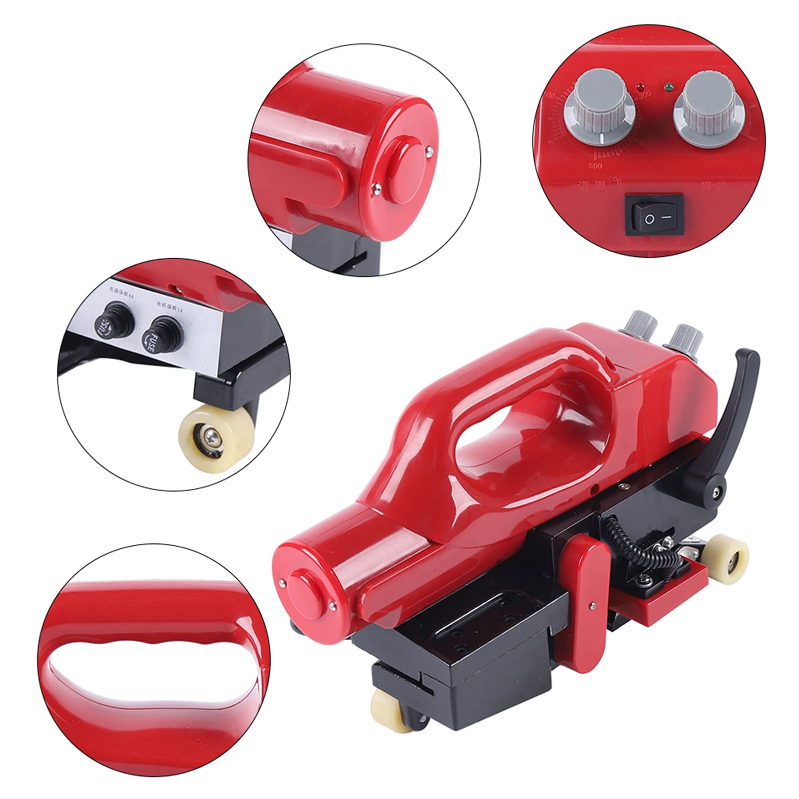 800W Auto Welding Machine Lap Geomembrane Liner Hot Wedge Welder Kit 10CM Automatic Climbing Welding Machine PVC HDPE EVA Welder Plastic Welding Machine 450℃
