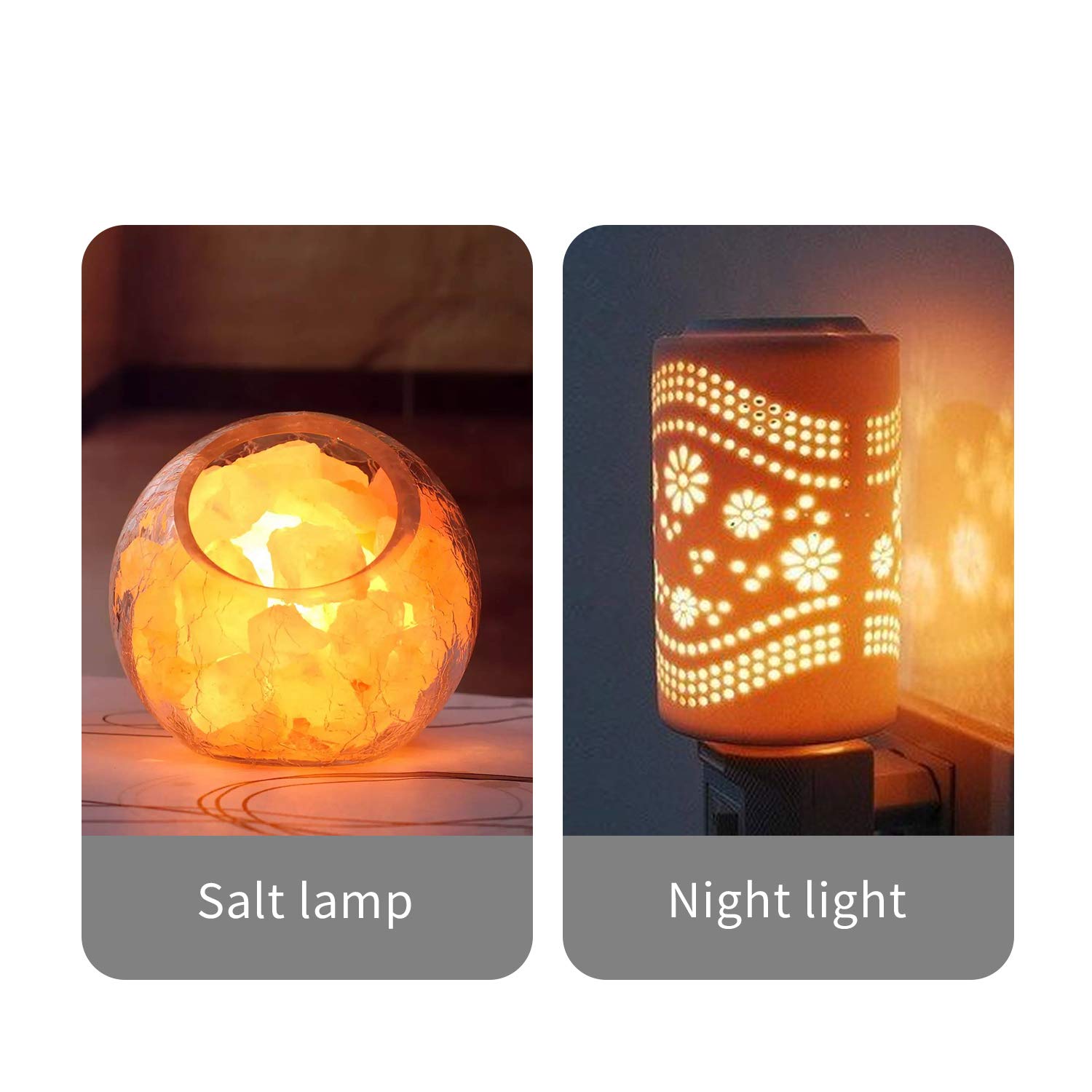 7 Watt Night Light Replacement Bulbs, Salt Lamp Light Bulb, Electric Window Candle Bulb, Night Lamps &Christmas Lights Incandescent E12 Socket C7, 25Packs.