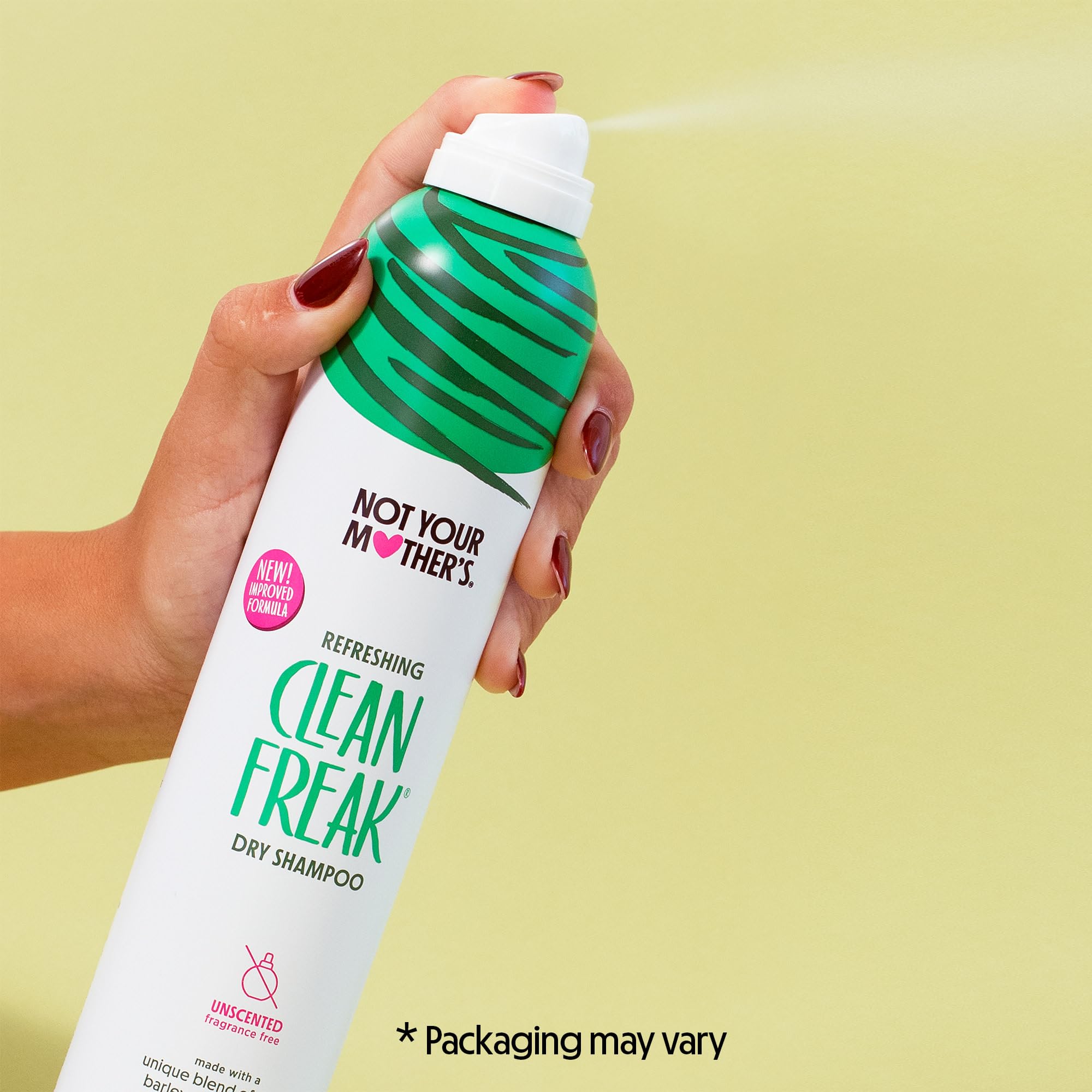 Not Your Mother's Clean Freak Unscented Dry Shampoo (3-Pack) - 7 oz - Dry Shampoo Instantly Absorbs Oil - Hair Essentials for All Hair Types (7 Ounce (Pack of 3))