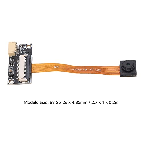 5MP Camera Module, Distortion Free Fixed Focus Computer Webcam Module High Resolution Flexible Structure 15FPS Frame Rate for Electronic Device
