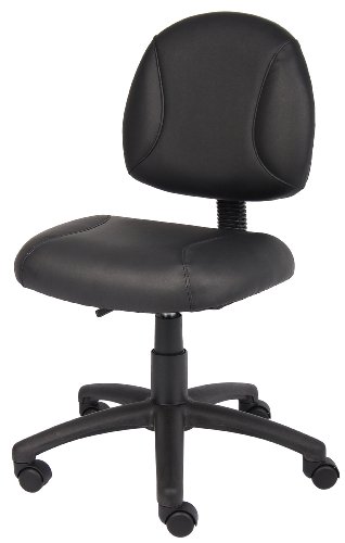 Boss Office Products Posture Task Chair, No Arms, Black