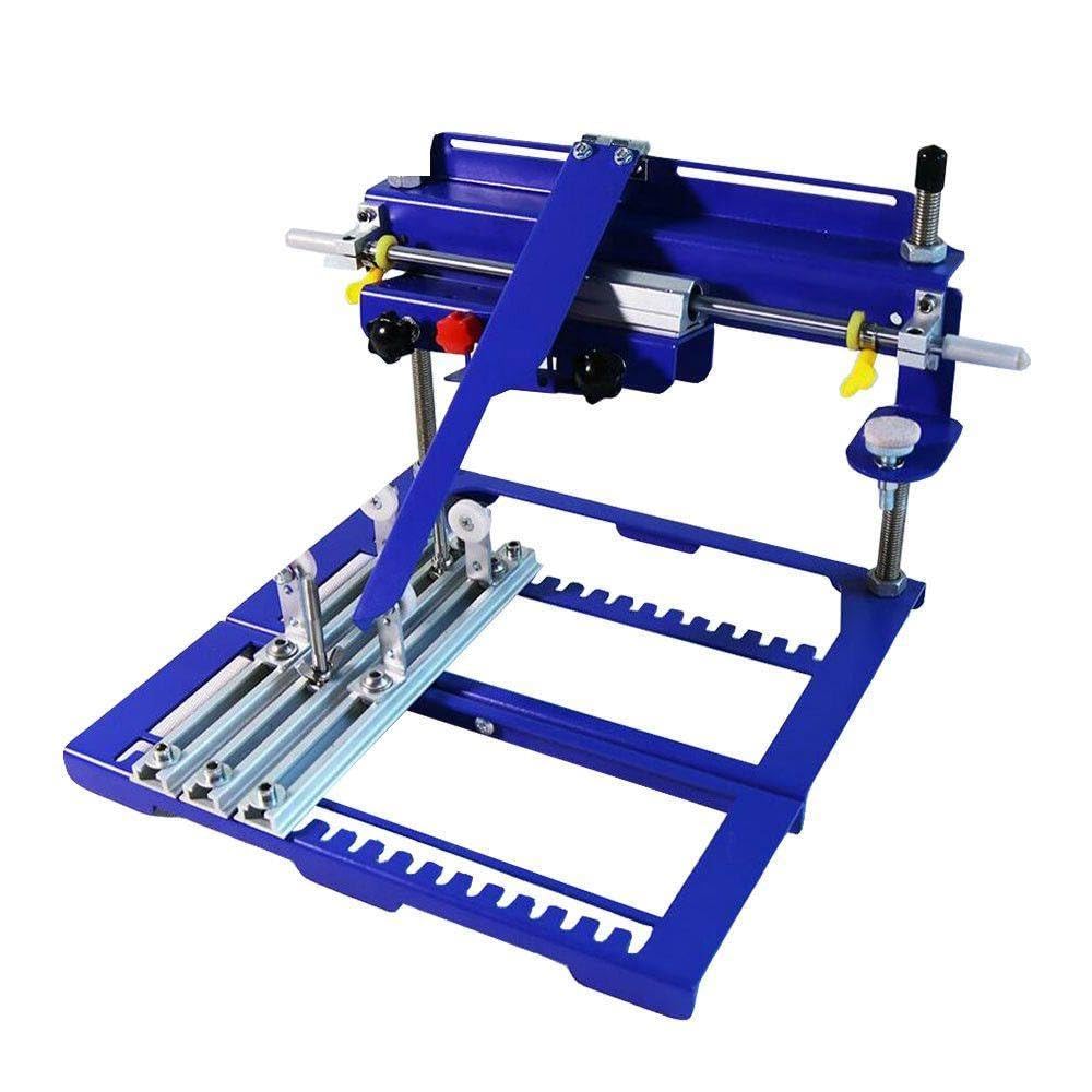 7.9" x 5.9" 20×15cm Manual Cylinder Curved Screen Printing Press for Pen Cup Mug Bottle (Diameter:6.7")