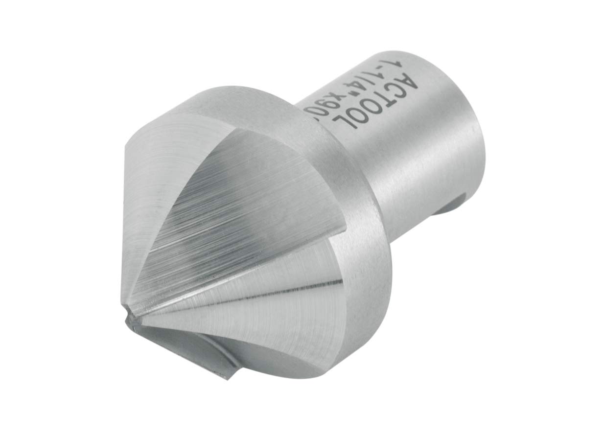 ACTOOL HSS Countersink 1-1/4'' Diameter with 3/4'' Weldon Shank