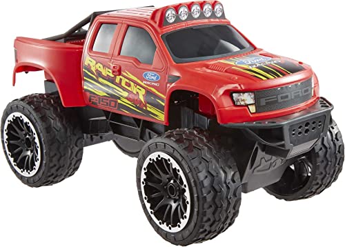 Hot Wheels RC Red Ford F-150, Full-Function Remote-Control Toy Truck, Large Wheels & High-Performance Engine, 2.4 Ghz with Range of 65Ft