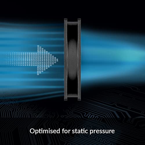 ARCTIC P12 PWM PST RGB (3 Pack, incl. Controller) - 120 mm PWM case Fan Optimized for Static Pressure, case Fan, semi-Passive: 0-2000 RPM, 12V 4 pin RGB LED - Black
