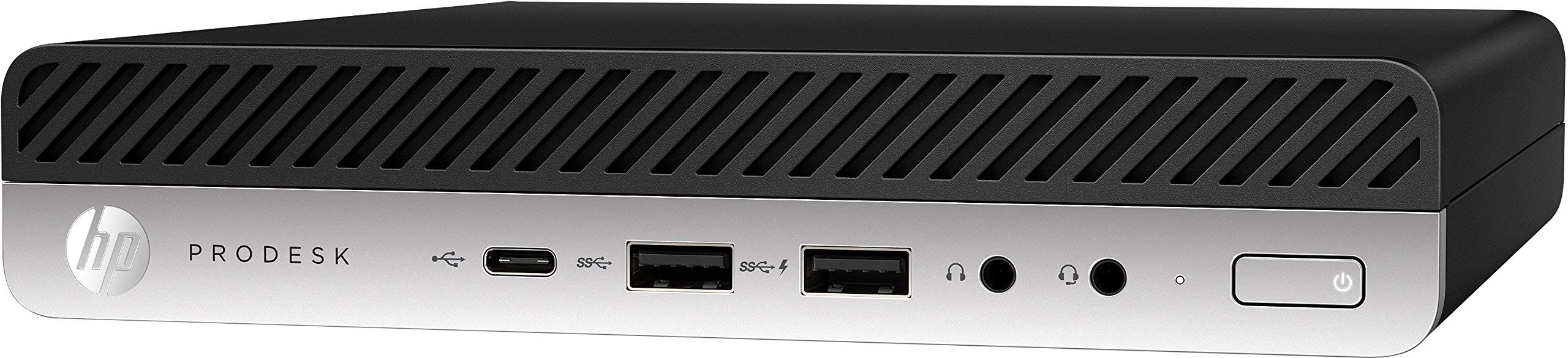 HP ProDesk 600 G4 Mini Desktop Computer - 2.4 GHz Intel Core i7-8700T Six-Core - 256GB SSD - 8GB - Windows 10 Pro (Renewed)