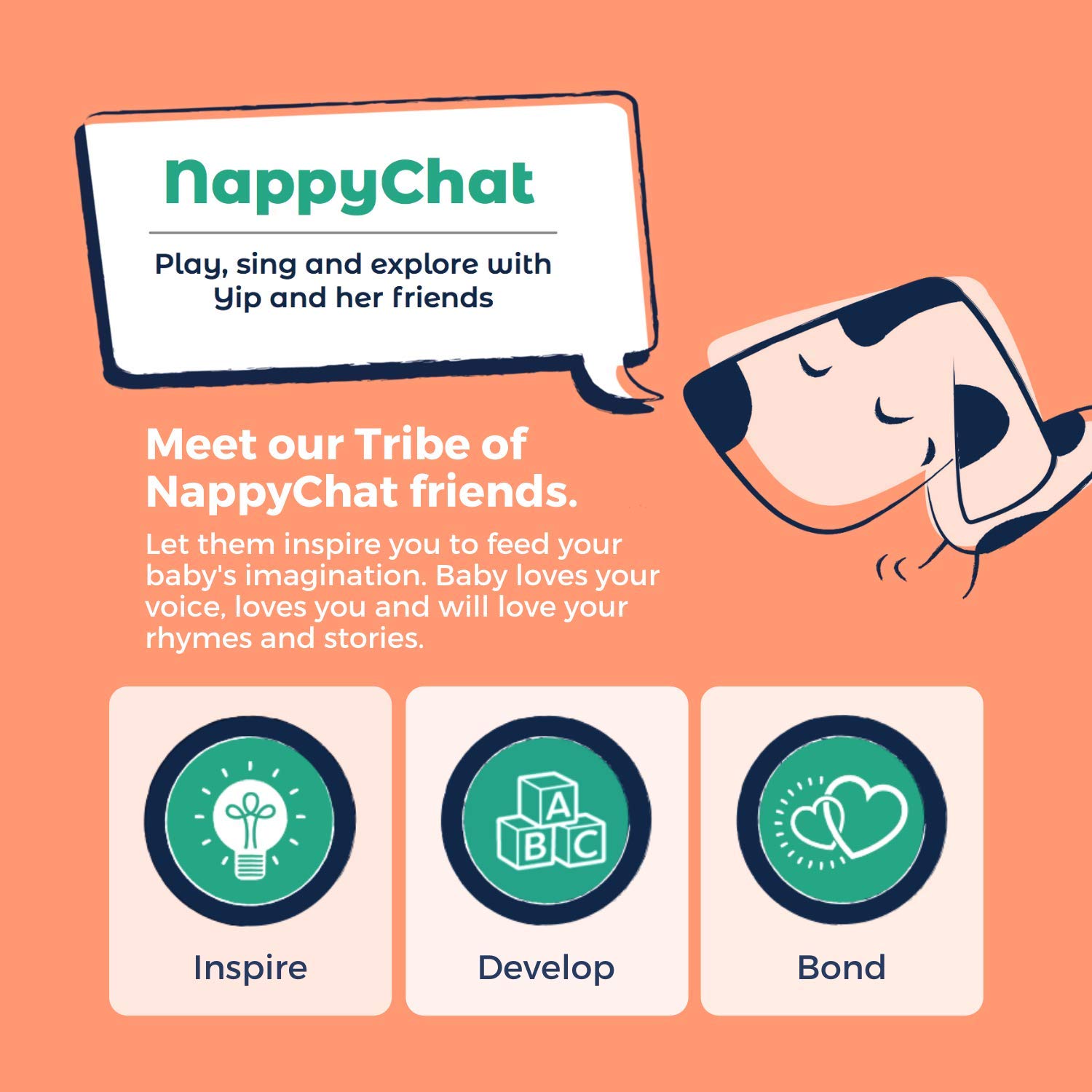 M&Y Nappychat Premium Performance Eco Diapers, Size 4 (38 Diapers) Smart Tube Technology. Leak Protection. 100% Recyclable. Hypoallergenic, Dermatologically-Tested No Lotion, Perfume or Dyes