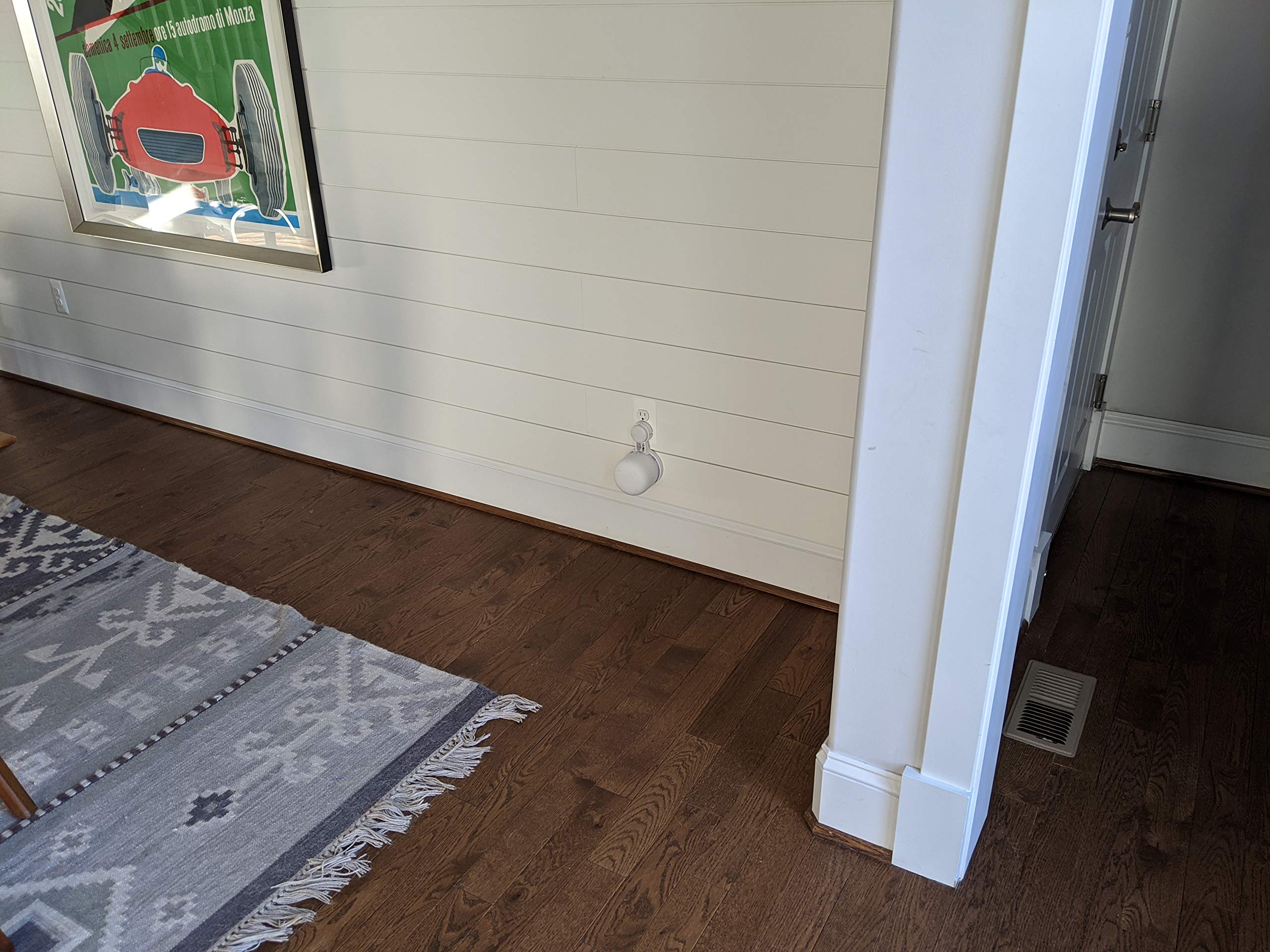 Nest WiFi Point Genie: The Simplest Lowest Profile Outlet Holder Mount for Google Nest WiFi Point | Reinforced Support | Great Sound | Open Access | No Messy Screws! (2-Pack)