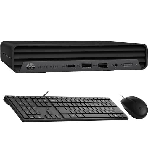 HP Elite Mini 600 G9 MFF Business Desktop Computer, 13th Gen Intel 14-Core i5-13500T (Beat i7-12700T), 4GB DDR5 RAM, 1TB PCIe SSD, WiFi 6, Bluetooth, Keyboard and Mouse, Windows 11 Pro, Tichang
