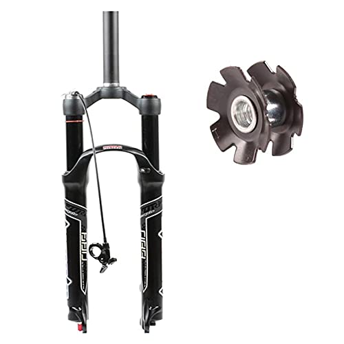 26/27.5/29 Inch MTB Fork Damping Adjustment 100mm Travel 1-1/8" Straight Mountain Bike Fork Rebound Adjust, 9×100mm QR,Remote Lockout,27.5"