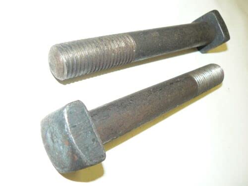 7/8"-9 x 6 1/2" Square Head Machine Bolts - Plain Steel Finish - Lot of 5 Pcs. HQ