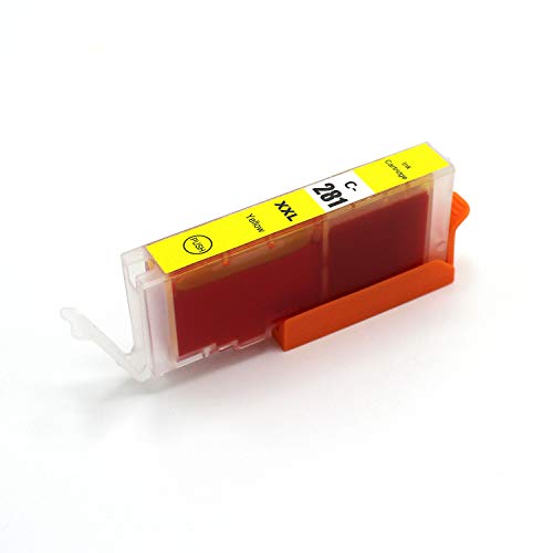 INK4WORK Compatible Ink Cartridge Replacement for Canon PGI-280XXL CLI-281XXL PGI280 XXL CLI281 XXL for PIXMA TS6120 TS8120 TS9120 TR7520 TR8520 (5-Pack)
