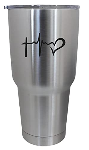 Epic Designs Cups drinkware tumbler sticker - Jesus gives us life love - cute love dream sticker decal