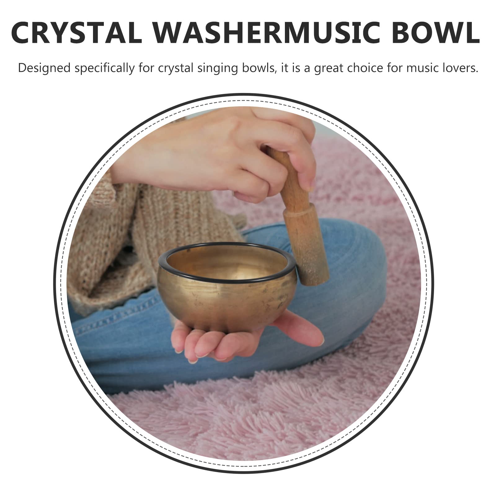 5pcs Crystal Singing Silicone Rubber O- ring Black O Ring Cushion Crystal Singing Bowls base support for Singing Bowls Standing