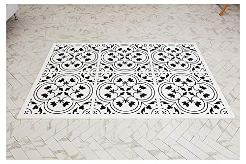 Eggyo Premium Stylish Foam Baby Mat, 72 by 48 Inches, White and Black