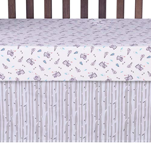 Trend Lab Gone Fishing 3 Piece Crib Bedding Set, Gender-Neutral Color Palette, Includes Quilt, Fitted Crib Sheet and Skirt
