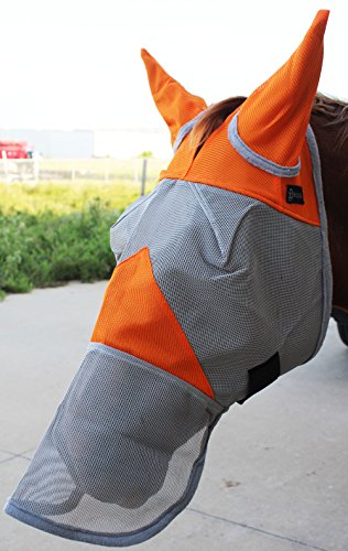 Equine Horse FlyMask Nose Summer Spring Airflow Mesh Scrim 73282N