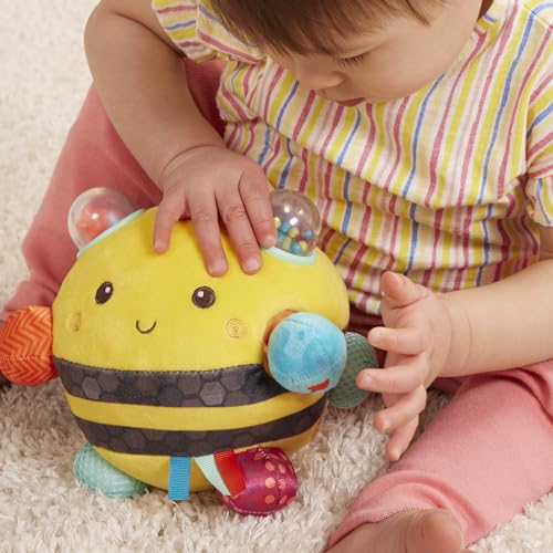 B. Sensory Plush Bumble Bee Baby ,Sensory Baby Toy β Bumpy Plush Bee with Fun Features, Interactive Play, Bumps, Colors, Textures & Sounds, Toys for Infants, Babies,Fuzzy Buzzy Bee β 0 Months +