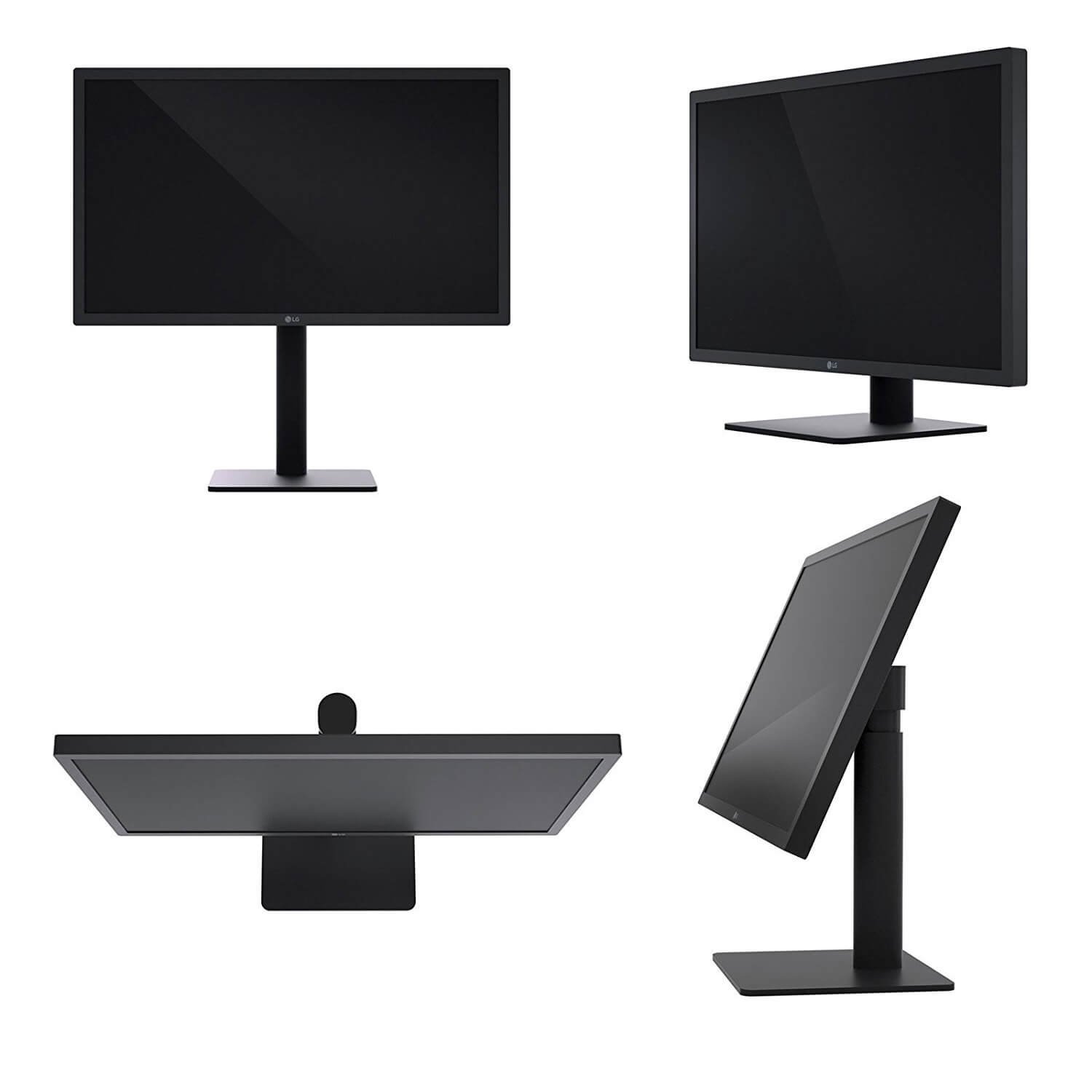 27" LG Ultra HD 5K Ultra Slim USB-C Monitor Widescreen LED IPS LCD w/ Webcam - Black - 27MD5KA-B (Renewed)