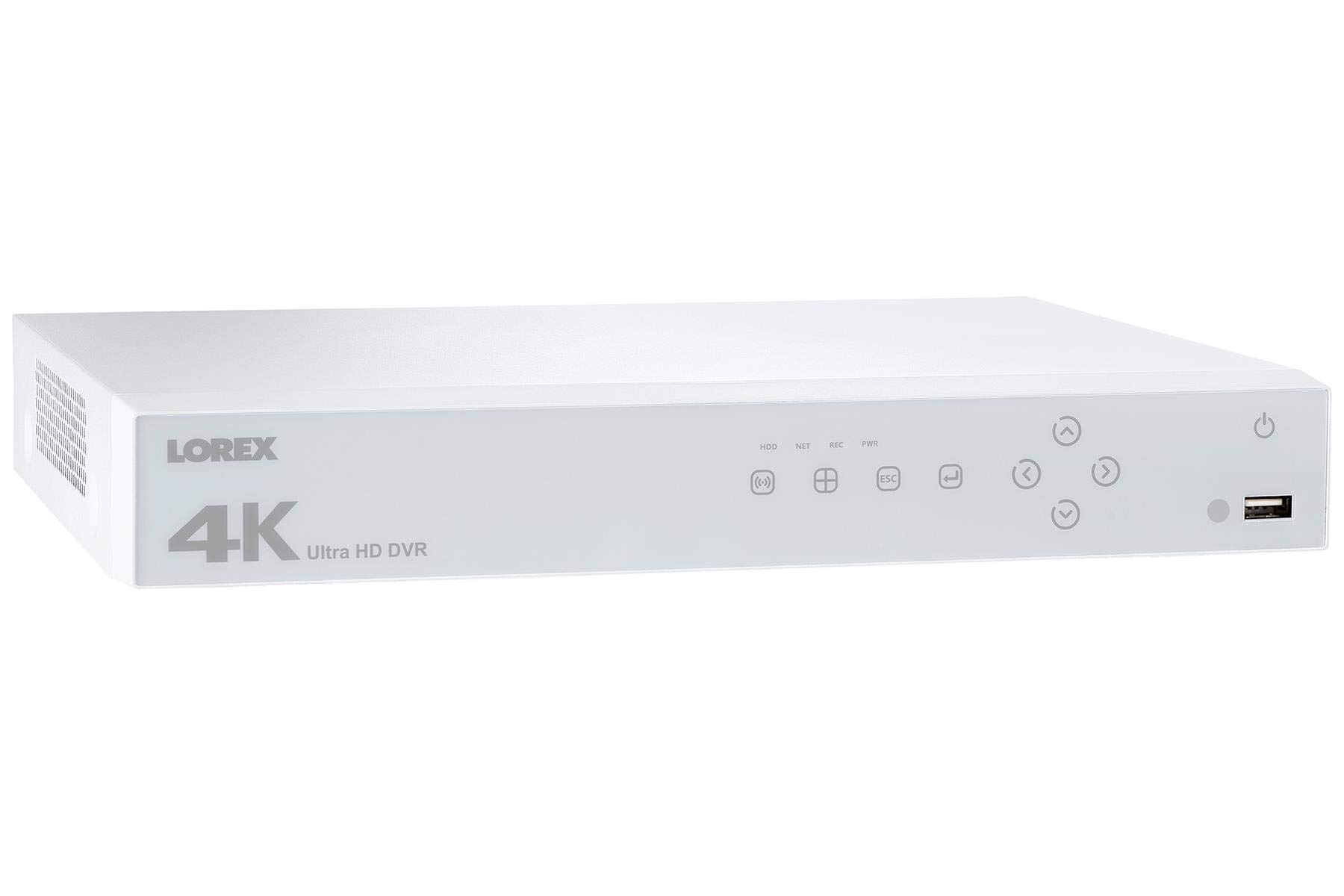 Lorex LHV51082TW 4K Ultra High Definition 8 Channel, 2TB Hard Drive Digital Video Surveillance Recorder (DVR), White