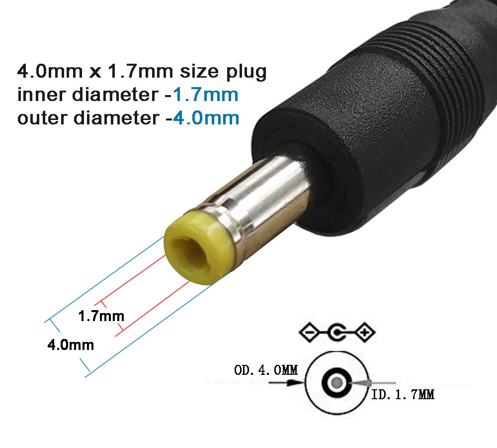 SIOCEN 3 Packs 4FT USB 2.0 A Male to DC 4.0mm x 1.7mm 5 Volt DC Barrel Jack Power Cable,DC 5V Power Plug Connector Charger Cord for Sony PSP 3000 2000 1000,Tablet,Cellphone,Laptop,Netbook,Electronics