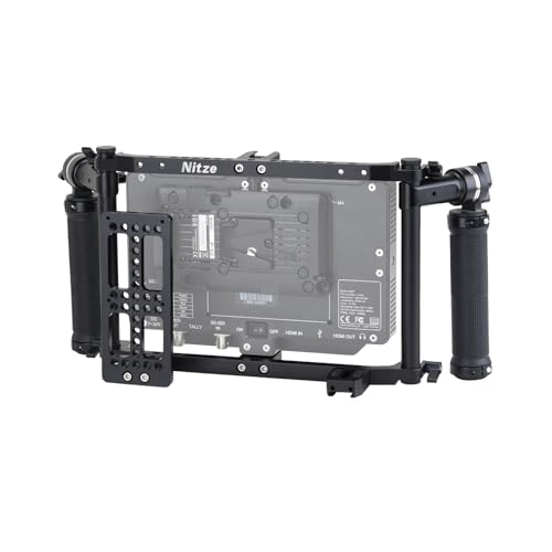 Nitze Director's Monitor Cage with Adjustable Handles for up to 9 Inch LCD Monitor Universal Monitor Cage - JSQ-002
