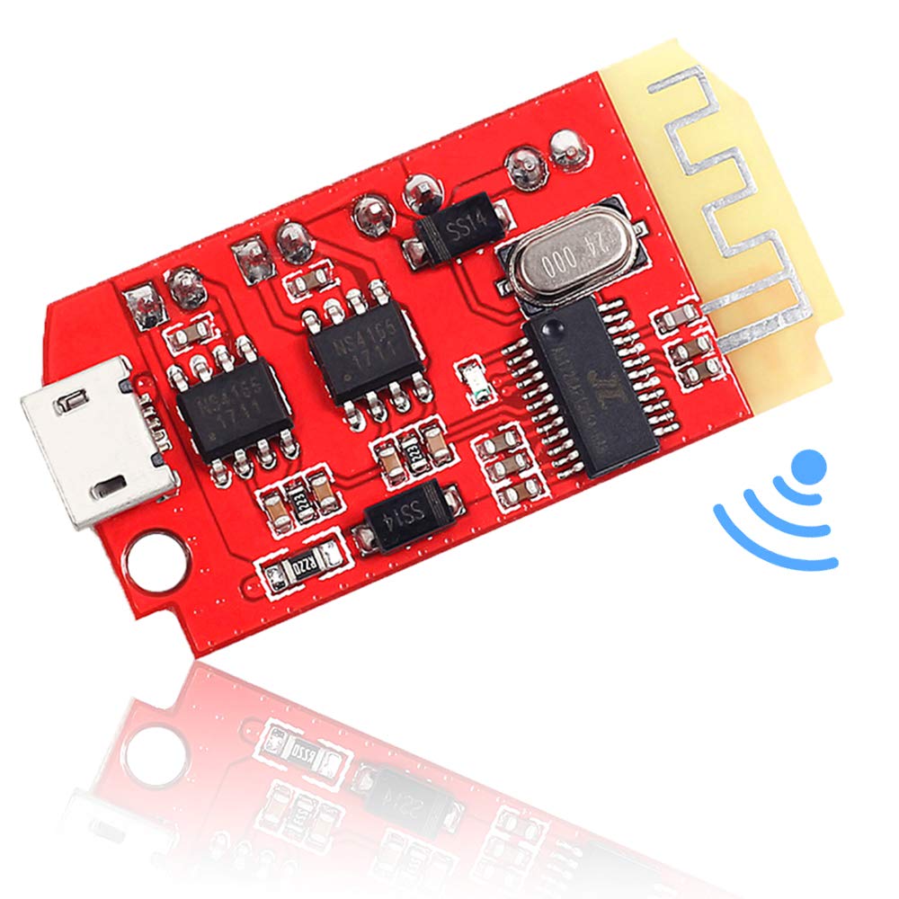 Audio Amplifier Board, Icstation ážáž·á»„áșč-áčá»á»áčáž„-Compatible Stereo Audio Amplifier Module 2x5W BT 5.0 Mini Amplifier Board 3.7V 5V for DIY Speakers