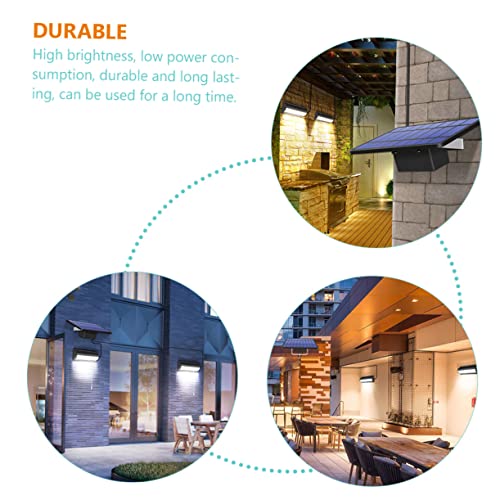 Housoutil 1 Set Solar Wall Light Solar Charging Solar Light Outdoor Sconce LED Wall Lamp Exterior Outdoor Wall Lights Solar Powered Lights Outdoor Outdoor Solar Lights for House