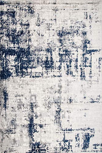 nuLOOM Madalynn Abstract Modern Area Rug, 8 ft x 10 ft, Silver
