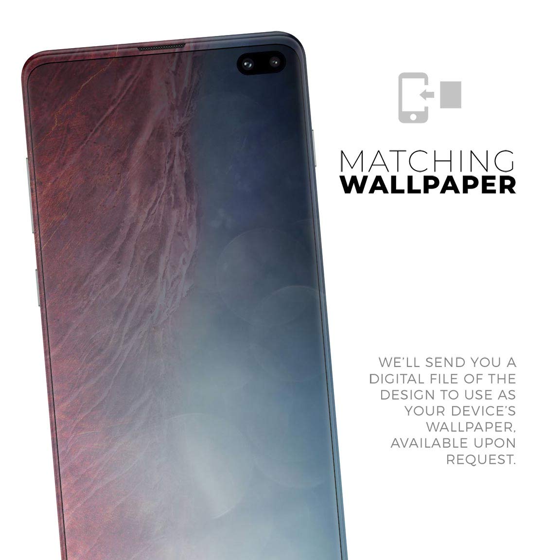DesignSkinz Abstract Fire & Ice V10 Protective Vinyl Decal Wrap Skin Cover Compatible with The Samsung Galaxy S20 (Screen Trim & Back Glass Skin)