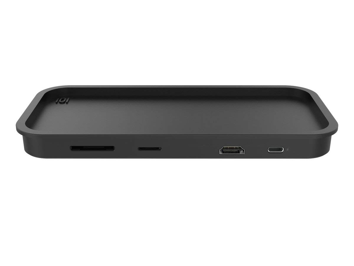 Function101 BentoStack Hub- Organizer + USB Type C 8-Port Valet Hub 4K HDMI (30Hz), Gigabit Ethernet, USB-C Pass-Through, SD/Micro Card Readers, USB 3.0 - Compatible MacBook Pro and iPad Pro