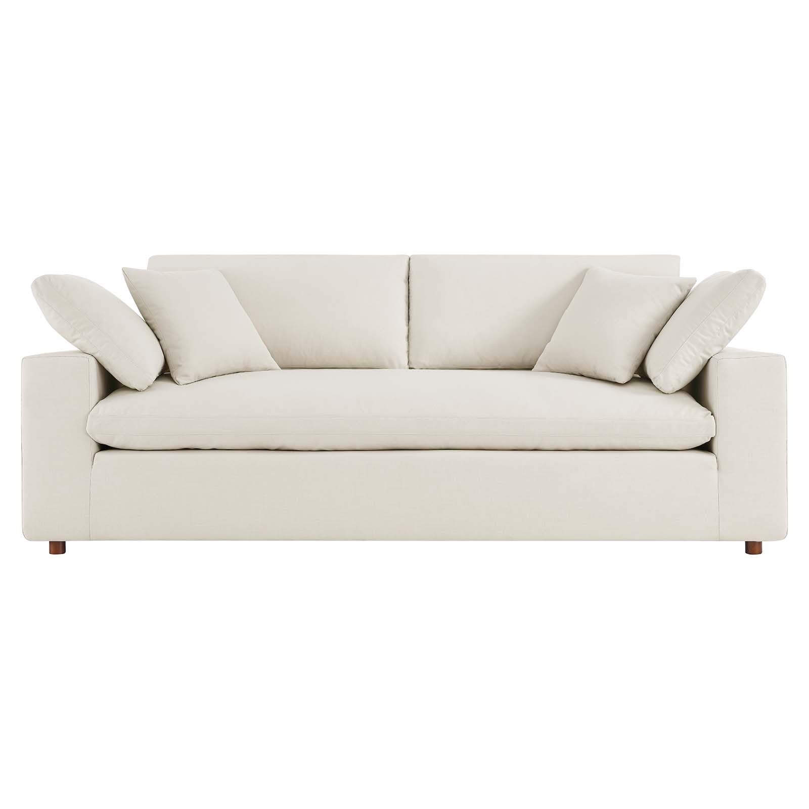 Modway EEI-4860-LBG Commix Down Filled Overstuffed Sofa, Light Beige